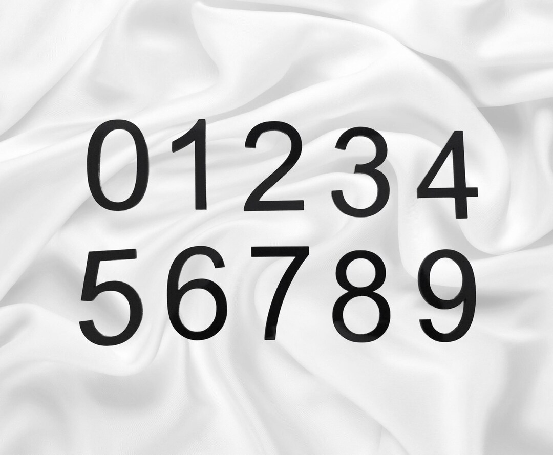Blank Numbers- Acrylic Numbers - Numbers for Crafts - Business Sign ...