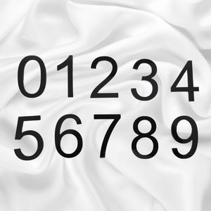 Blank Numbers- Acrylic Numbers - Numbers for Crafts - Business Sign ...