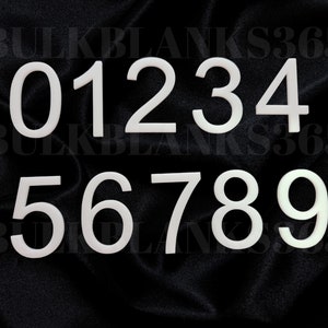 Blank Numbers- Acrylic Numbers - Numbers for Crafts - Business Sign ...