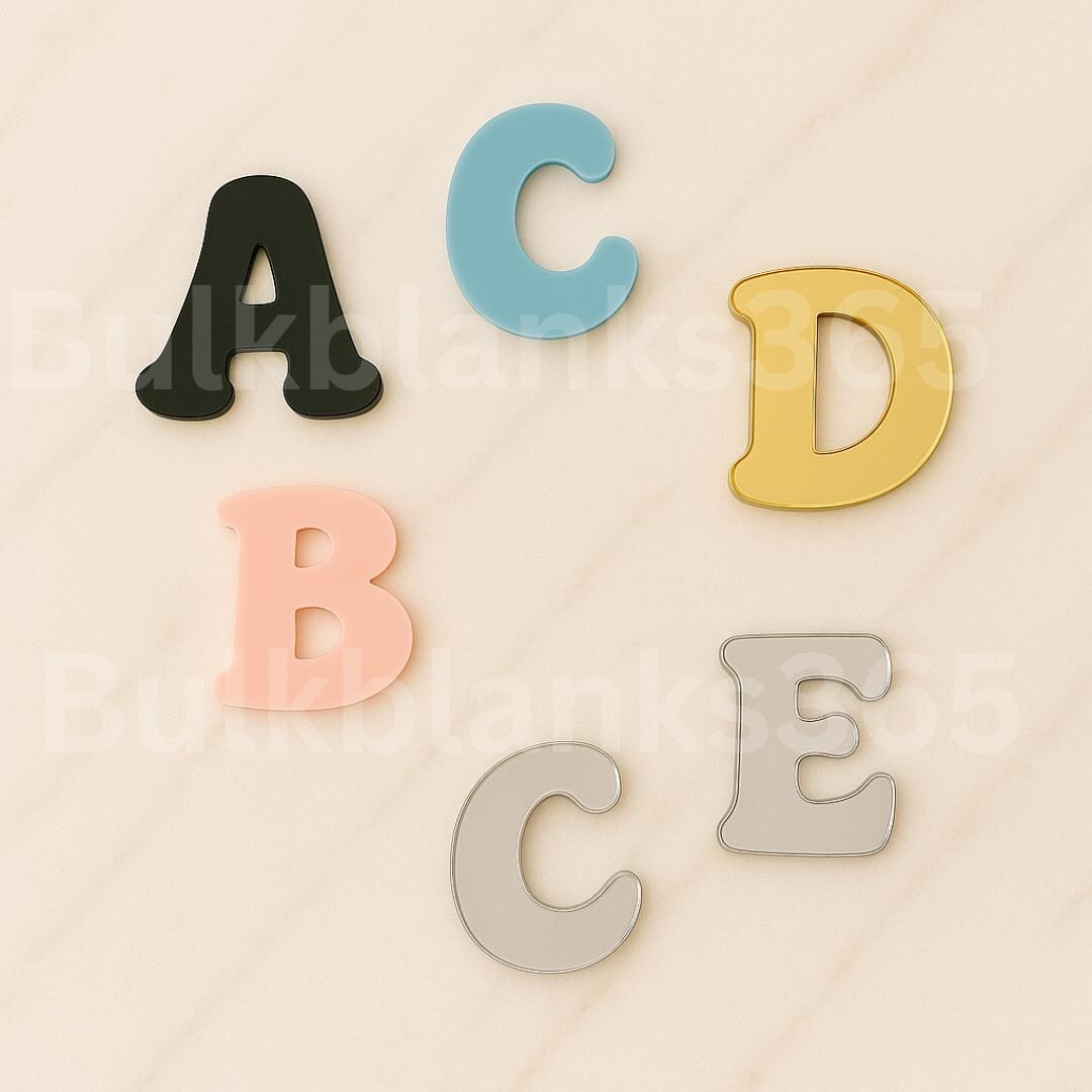 Playful Acrylic Letters – Cooper Black Font – Custom Pastel and Mirror ...