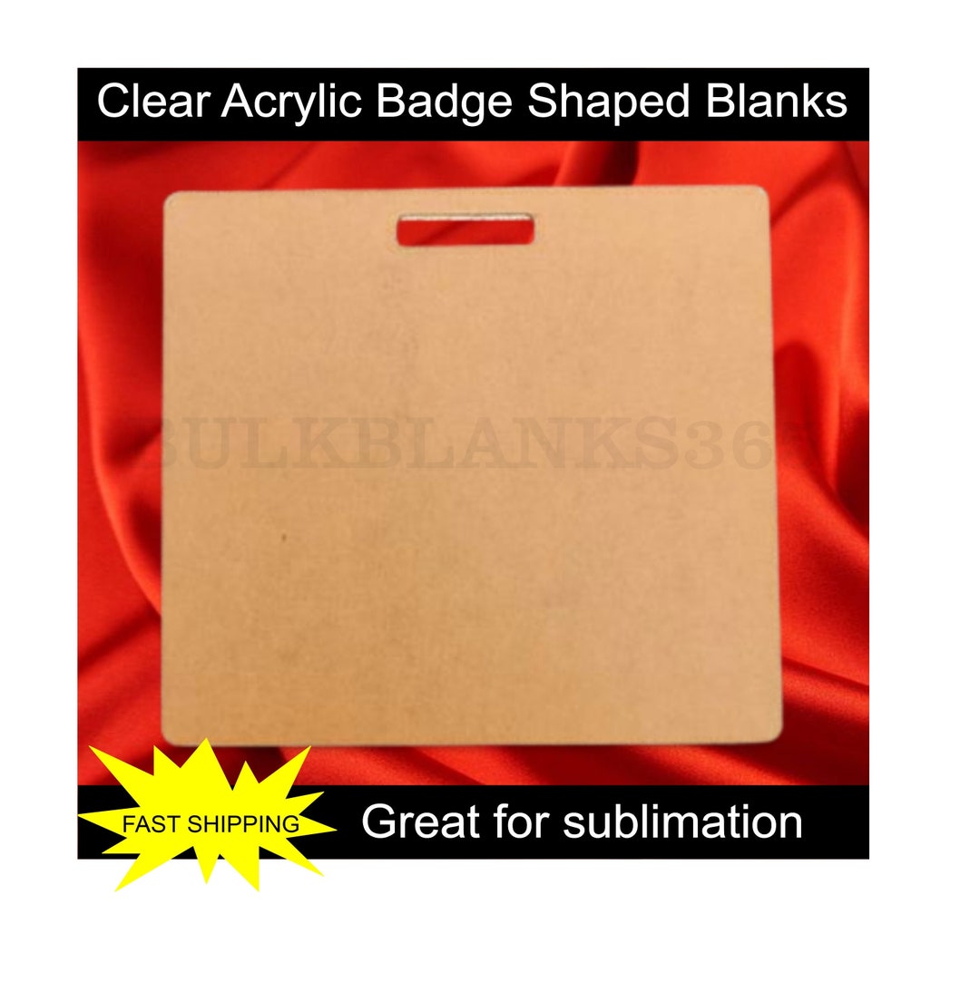 Badge Backer, Badge Buddy, Clear Acrylic Blank, Nurse Badge, LPN Badge ...