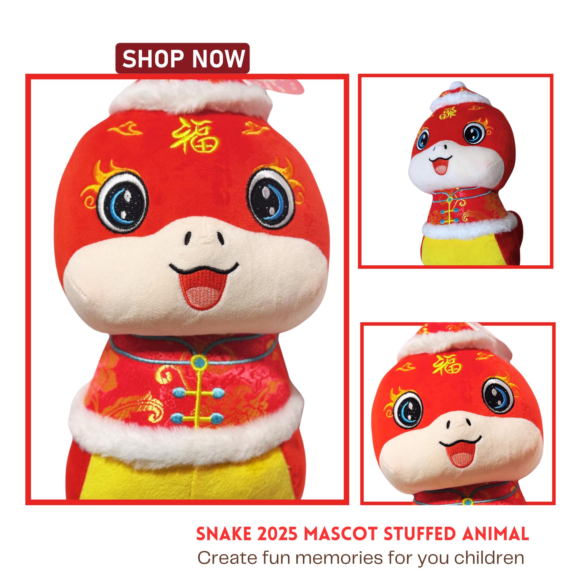 Tet 2025 Snake Limited Edition Snake Stuffed Animal Tết 2025 Exclusive ...
