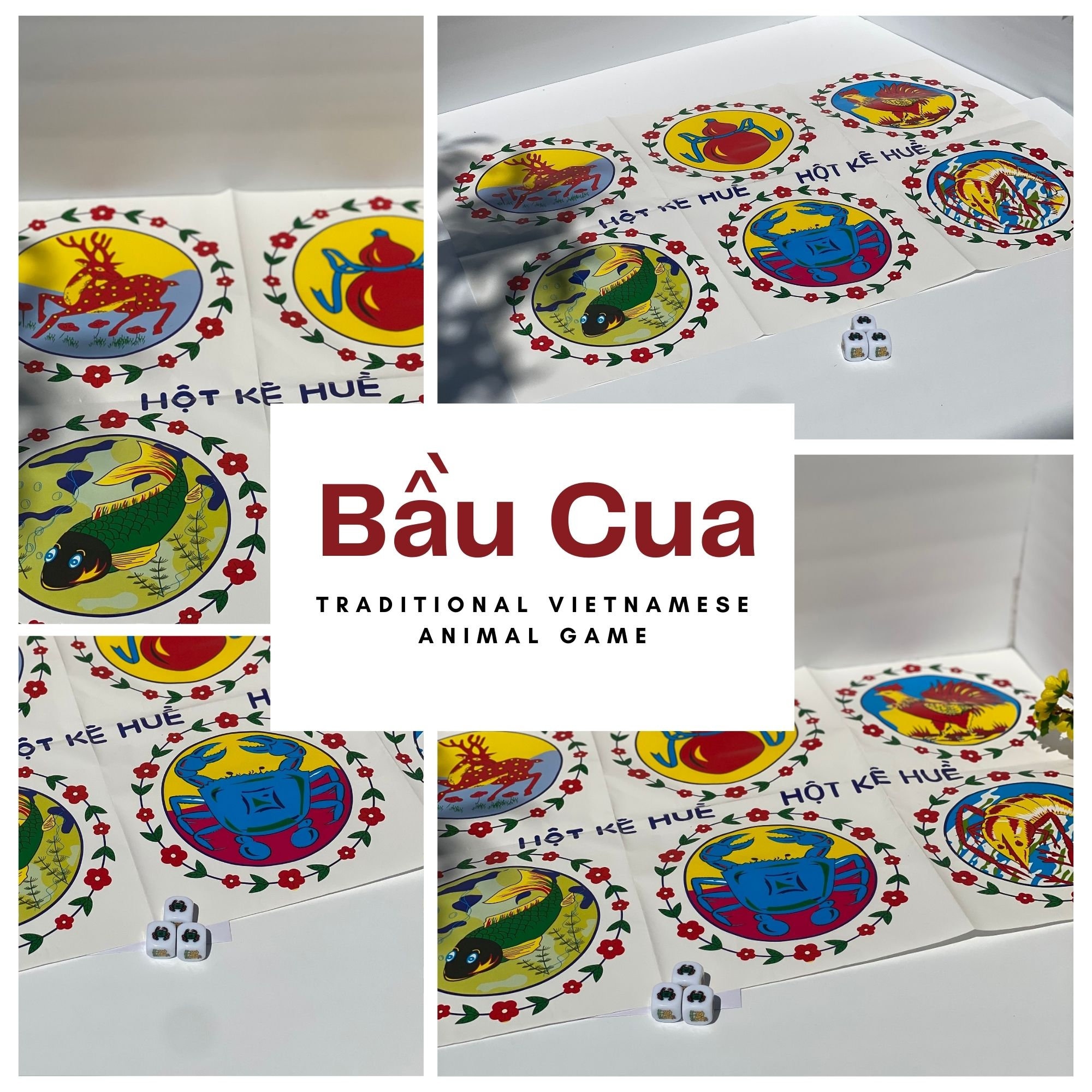 Bau Cua Game: Traditional Vietnamese Animal Game - Etsy