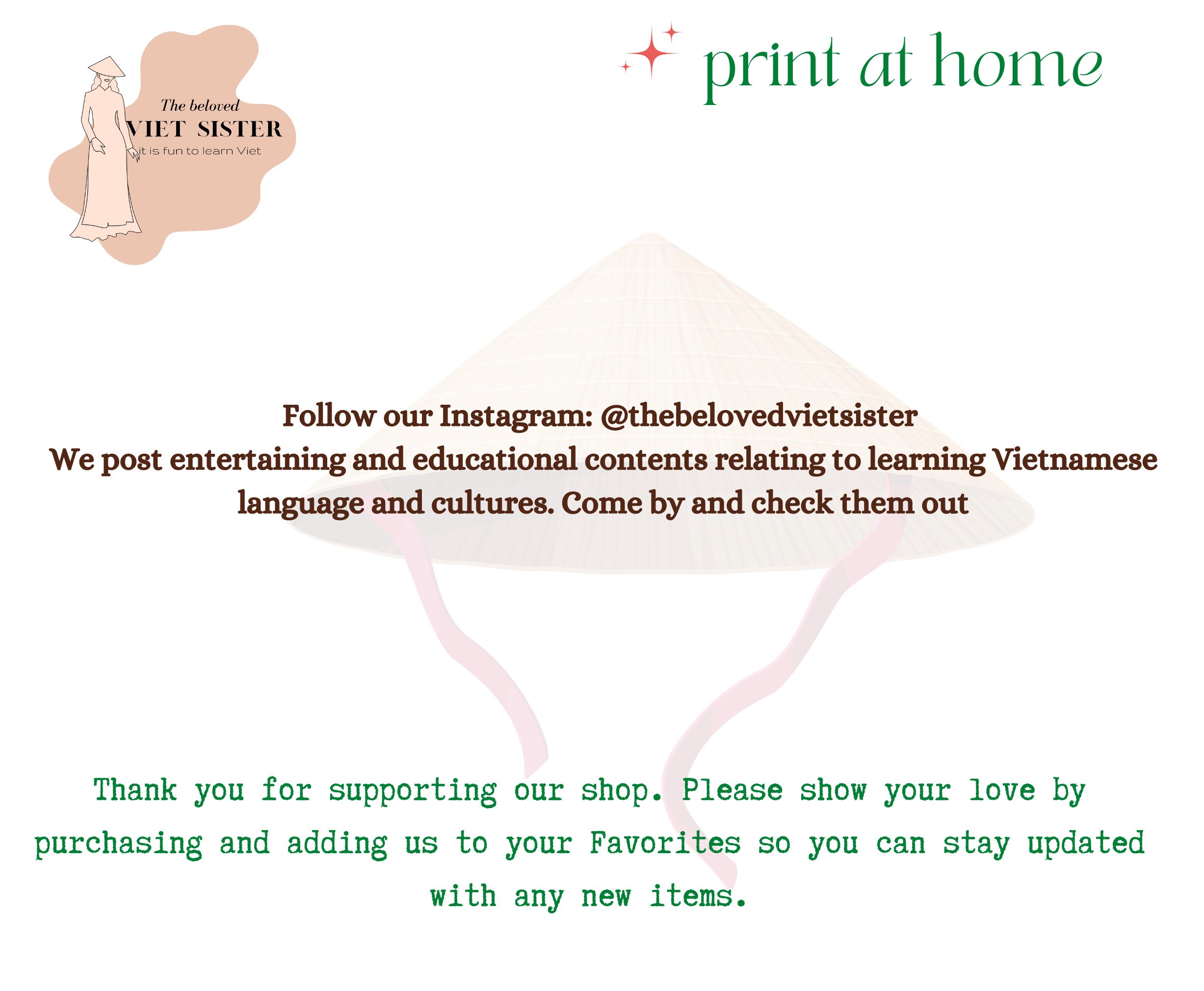 NORTHERN Vietnamese ALPHABET for Kids. Print-at-home Bilingual ...