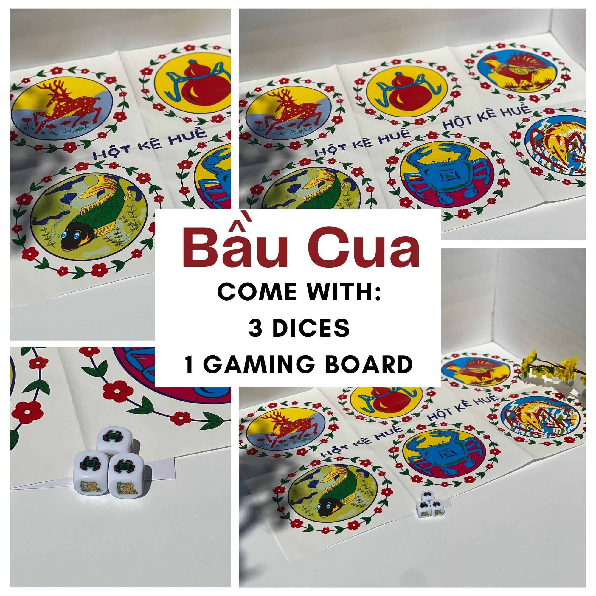 Bau Cua| Vietnamese Animal Games| Vietnamese Family Games - Etsy