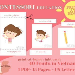 Baby Girls Learning Vietnamese With Verbs Phrases Activities, Objects ...