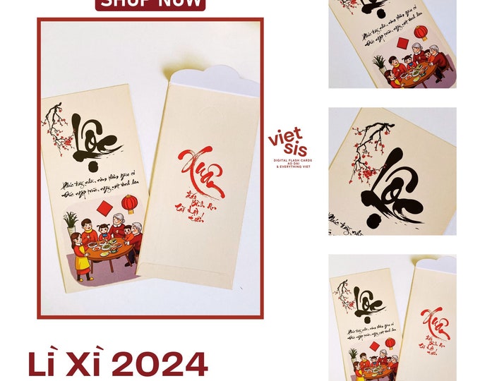 Vietnamese Li Xi, Tet 2024, Lunar New Year 2024, Vietnamese Tradition ...