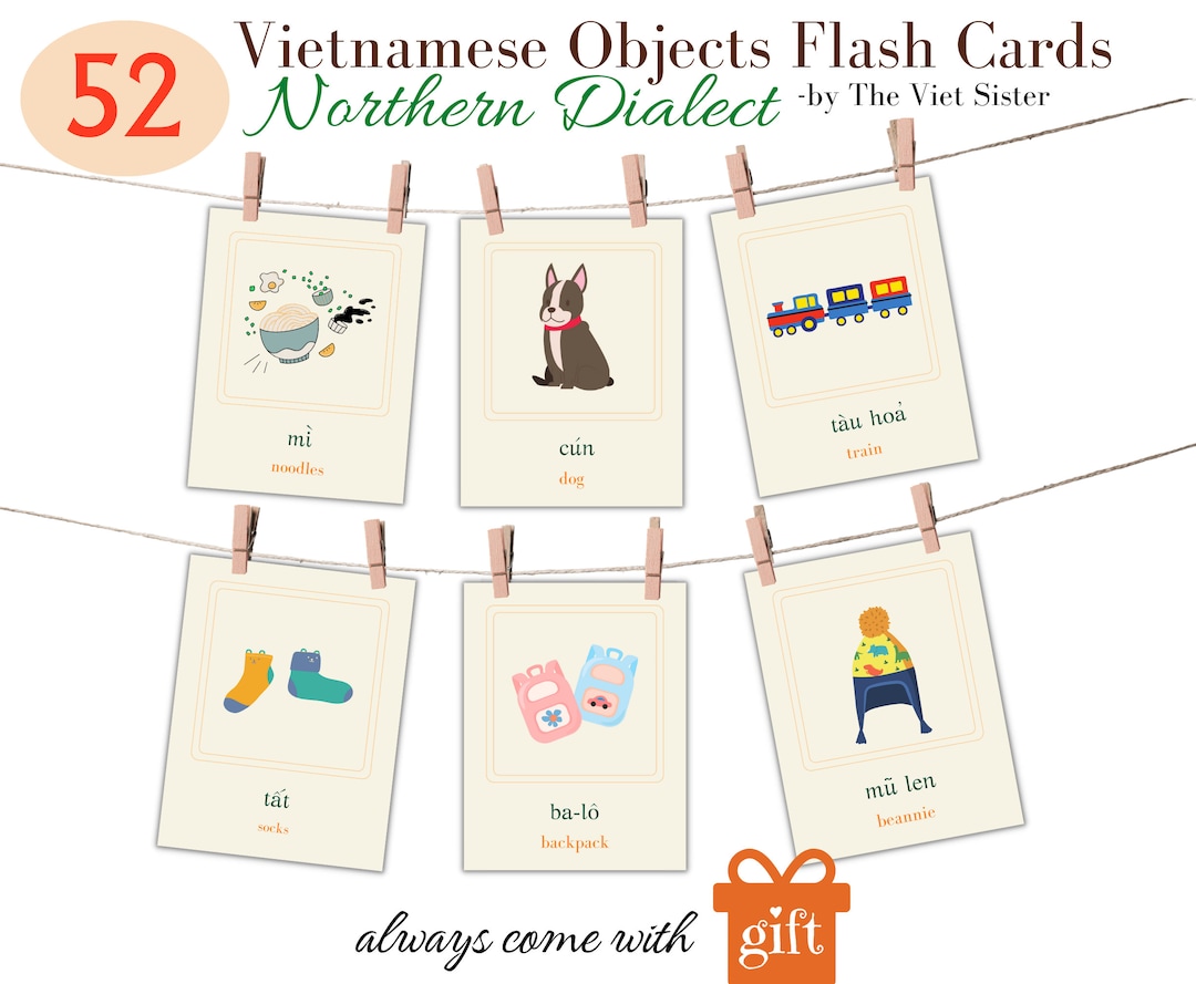 Northern Vietnamese Flashcards – Printable Vietnamese for Kids ...
