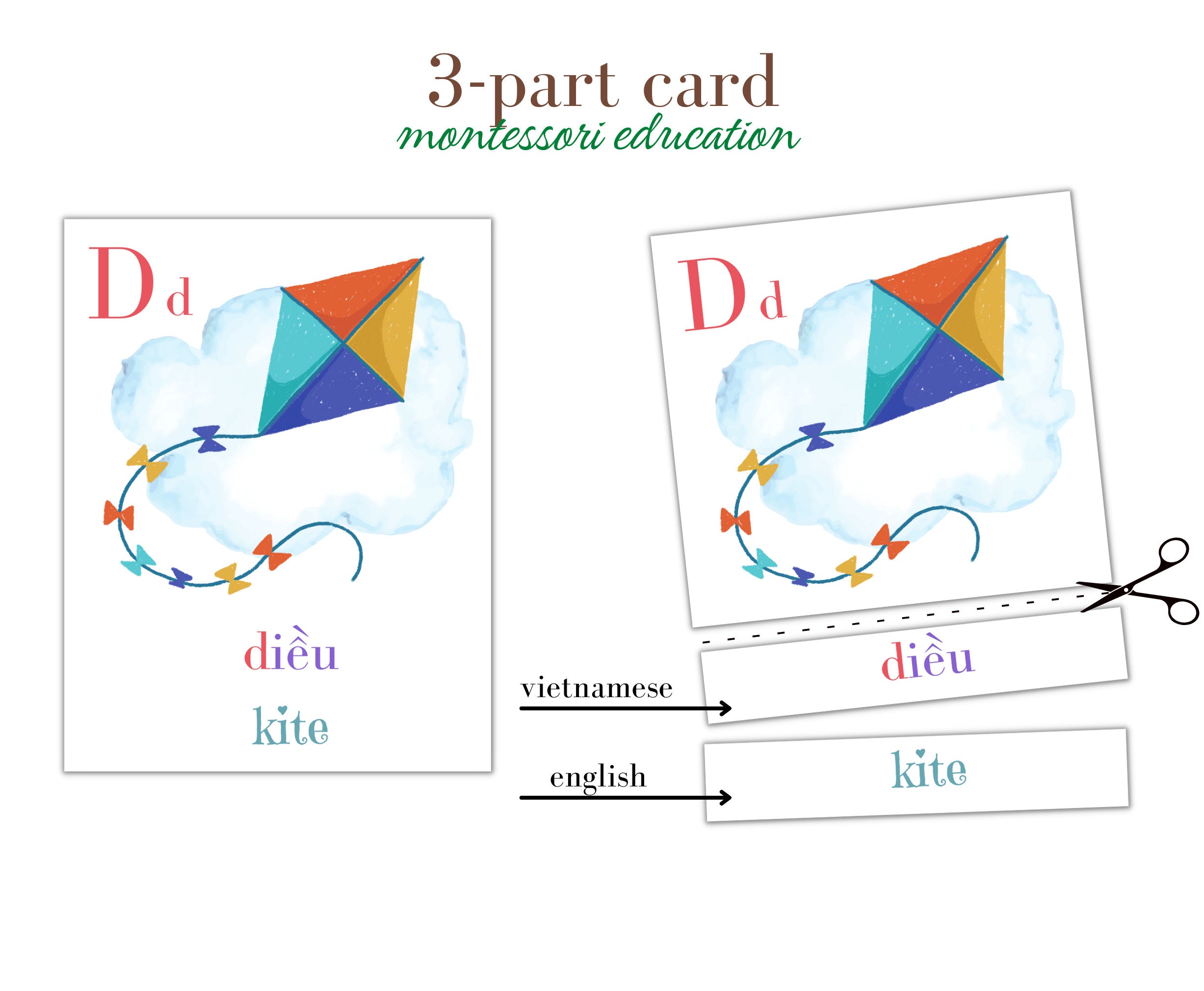 NORTHERN Vietnamese ALPHABET for Kids. Print-at-home Bilingual ...
