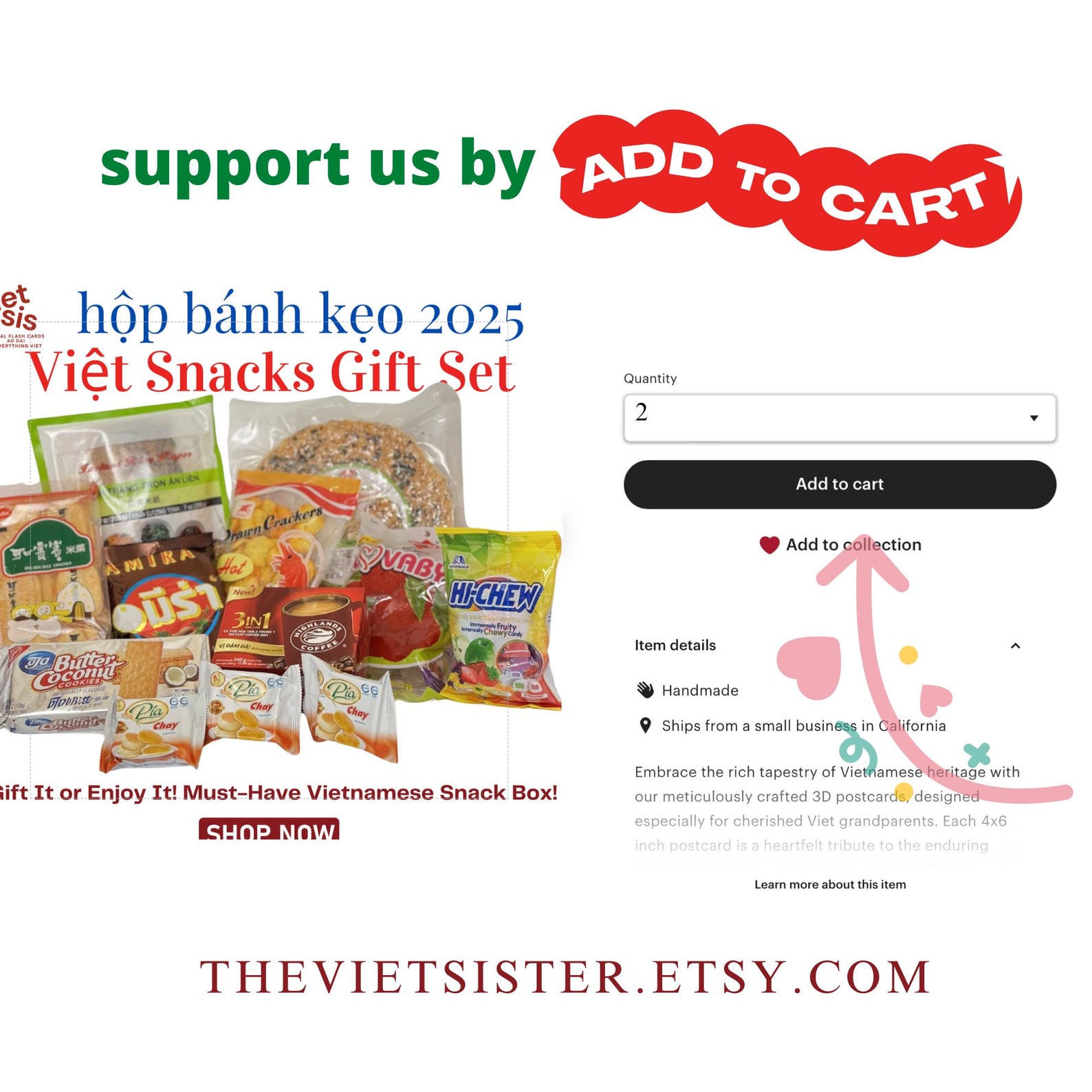 Authentic Vietnamese Snack Box – Coffee, Sweets & Treats - Etsy