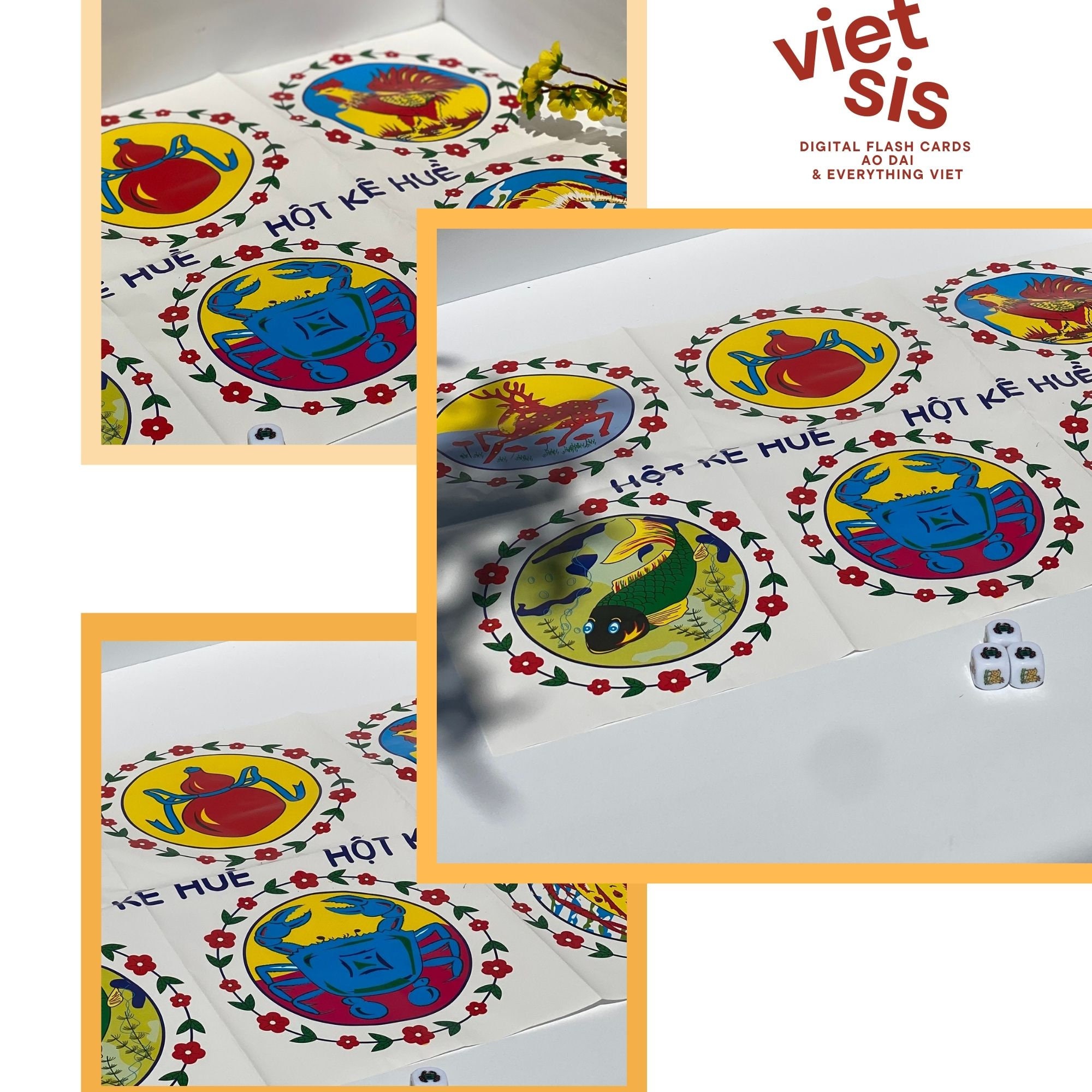 Bau Cua Game: Traditional Vietnamese Animal Game - Etsy