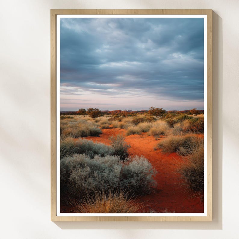Australian Outback Desert Poster | Travel Art, Red Dirt Northern ...