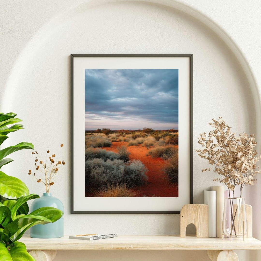 Australian Outback Desert Poster | Travel Art, Red Dirt Northern ...