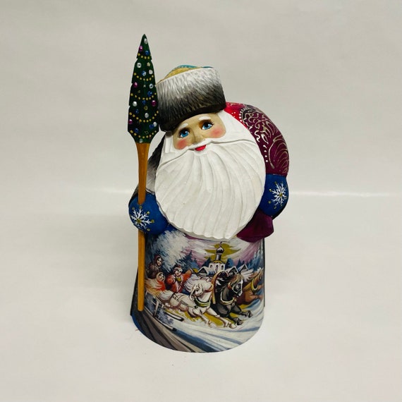 Wooden Handmade Santa - Etsy