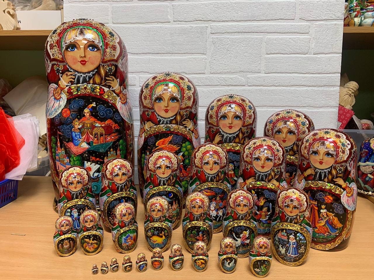 Матрешка Бабушка Матрешка Сказка - Etsy