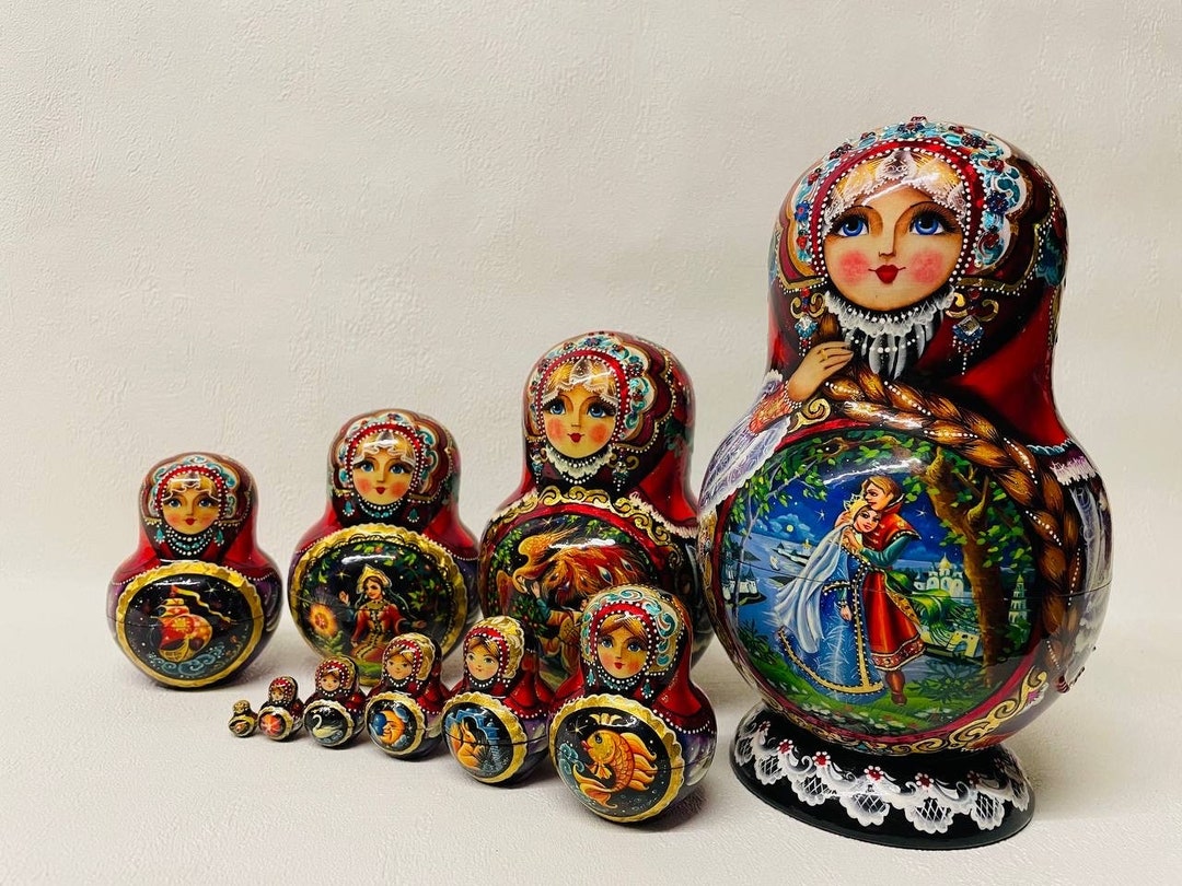 Матрешка Матрешка Бабушка Сказка 10 штук - Etsy