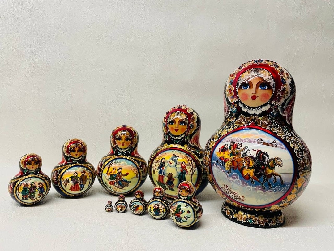 Nesting Doll Matryoshka Babushka Fairy Tale 10 Pieces - Etsy