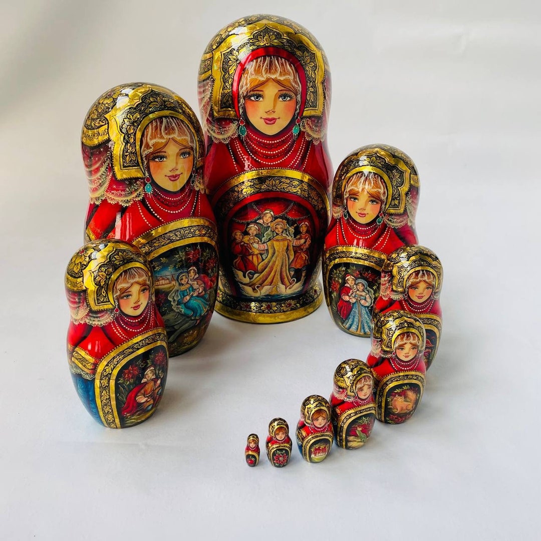 Матрешка матрешка бабушка укладка куклы - Etsy