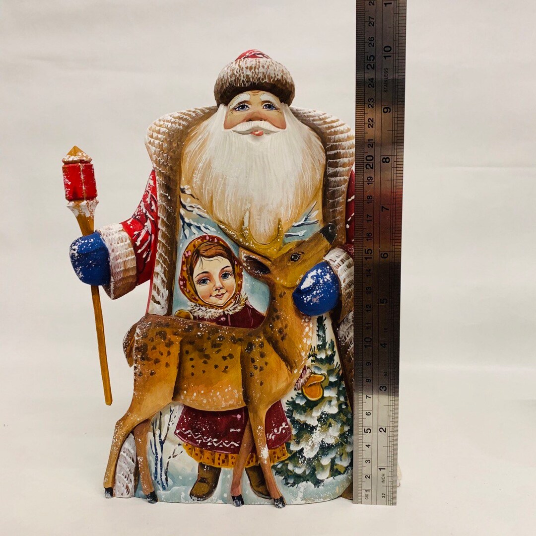 Wooden Handmade Santa - Etsy