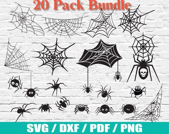 Spider SVG / Spider Web SVG / Insect SVG / Cobweb Svg / Halloween Svg ...