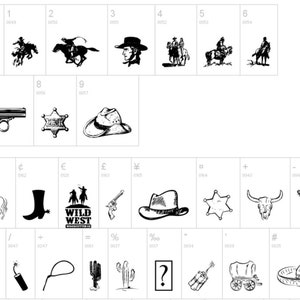 Western Font Western Fonts Collection Cowboy Font Cowboy - Etsy