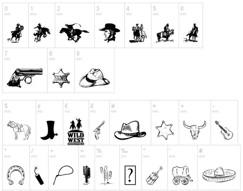 Western Font Western Fonts Collection Cowboy Font Cowboy - Etsy