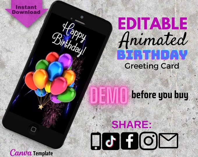 Animated Happy Birthday Wishes Gif 137 & Get 1 Free Happy Birthday ...