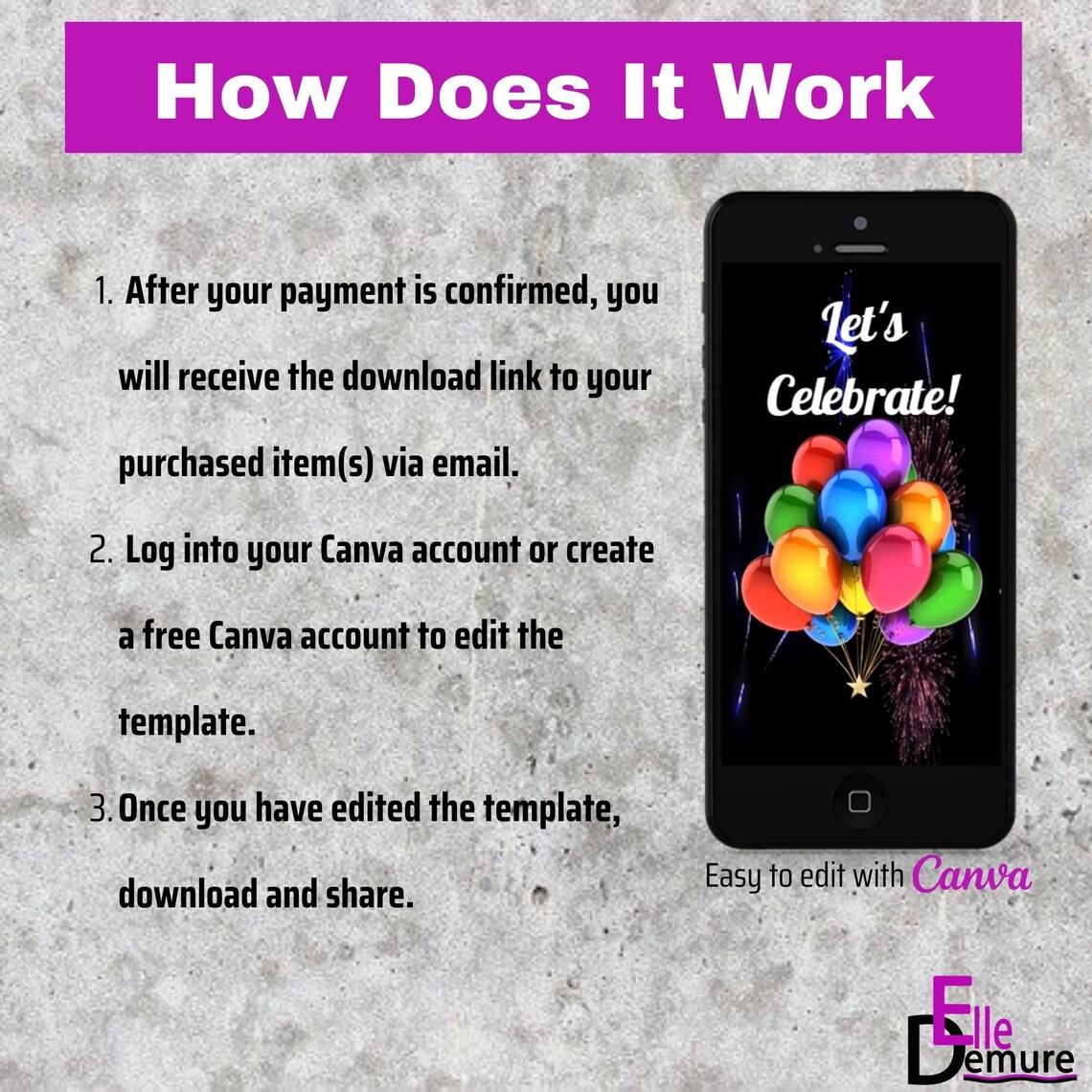 Editable Birthday Party Digital Invitation, Text Invitation, B-day ...