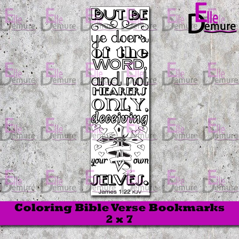 Printable Coloring Bible Verse Bookmarks, Bible Verse Bookmark ...