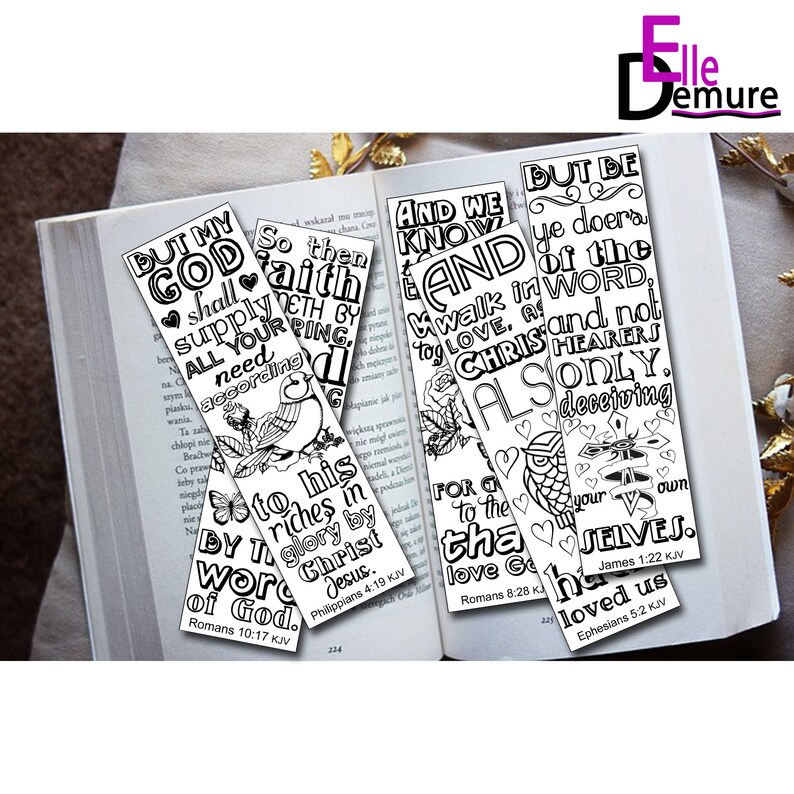 Printable Coloring Bible Verse Bookmarks, Bible Verse Bookmark ...