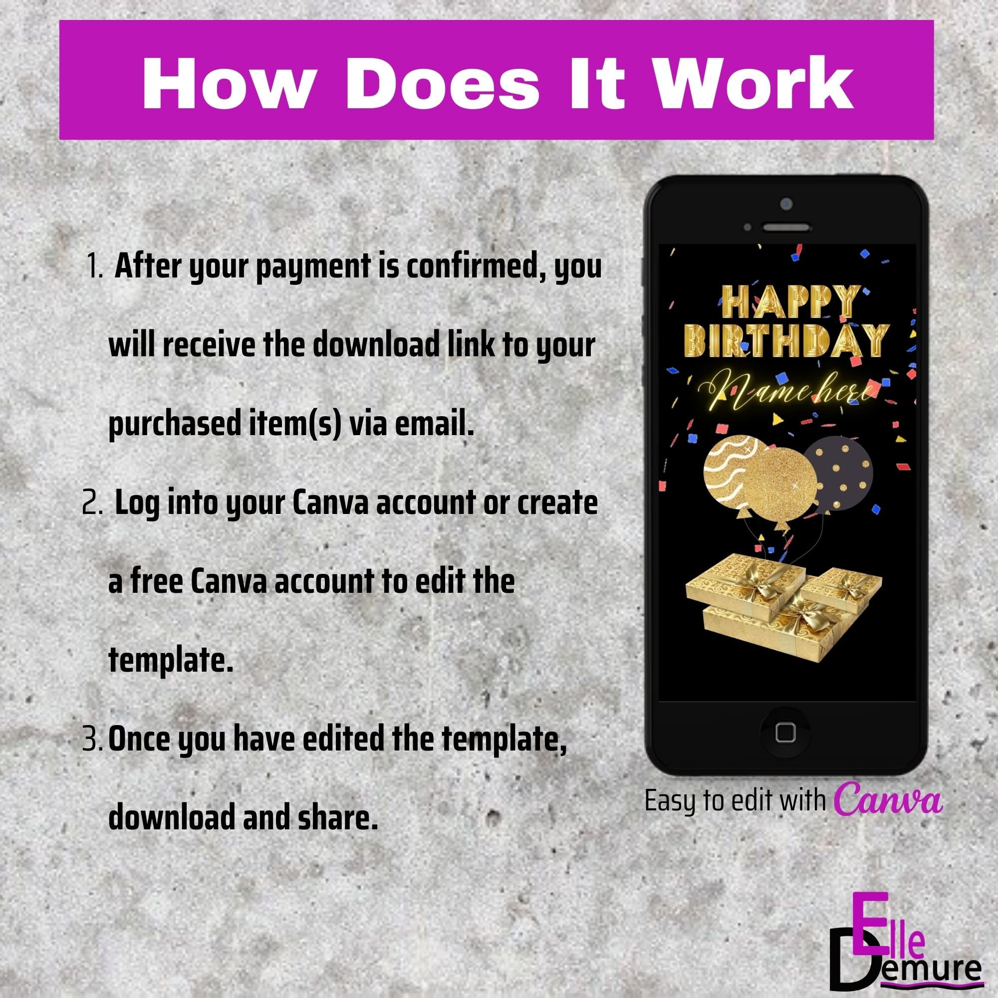 Happy Birthday Video Card, Animated Birthday Card, Birthday E-card ...
