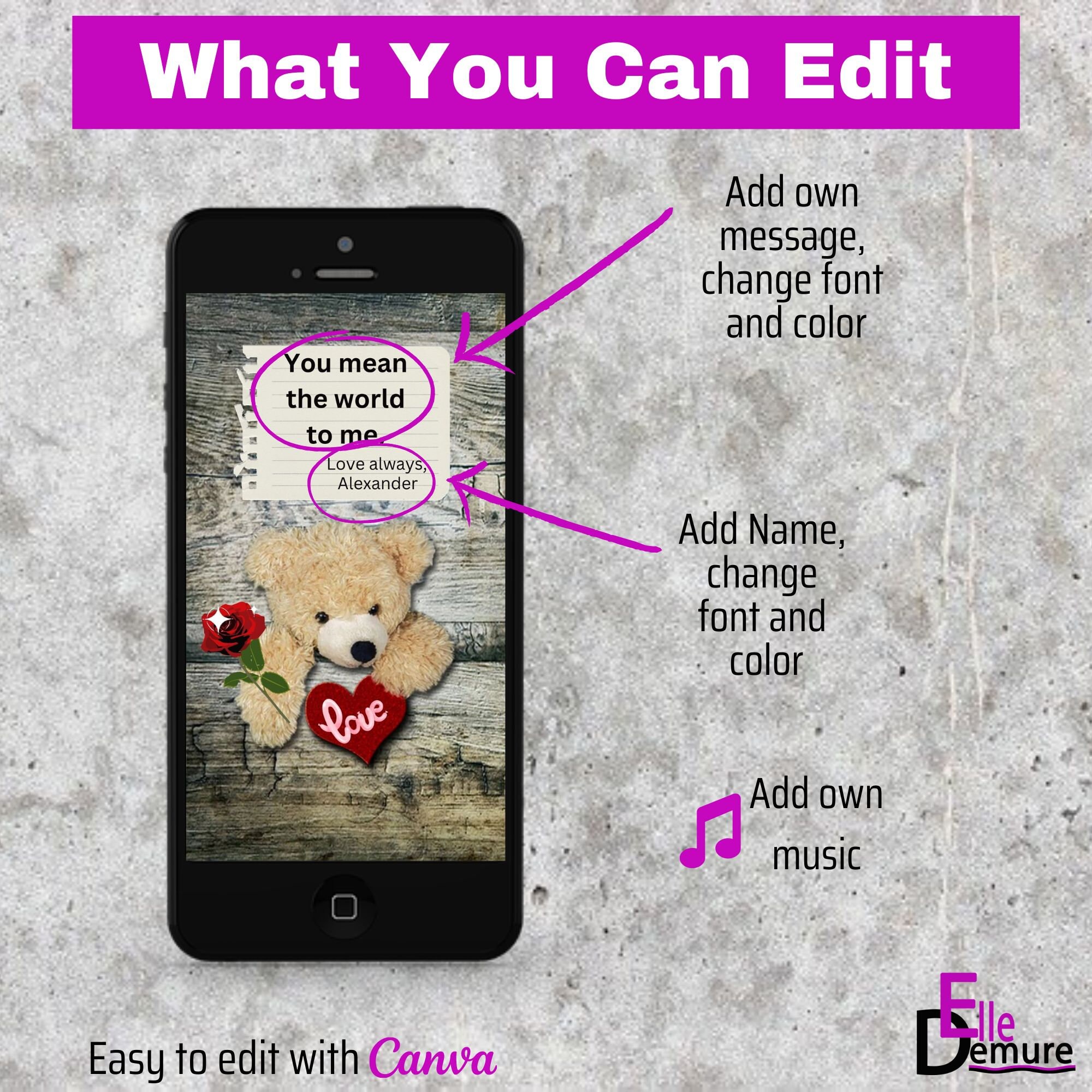 Valentine Video Card Valentine's Day Ecard Electronic - Etsy