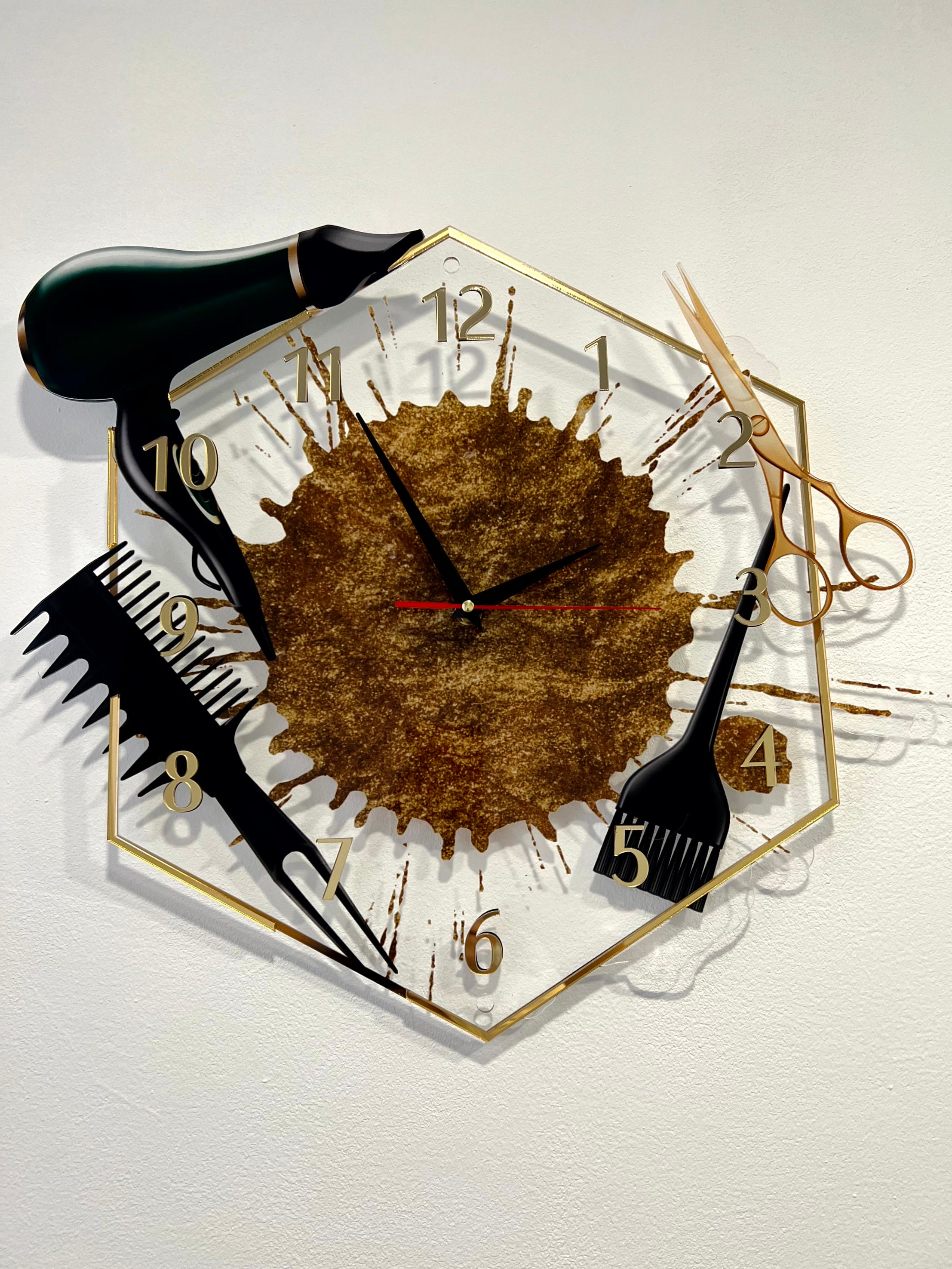 Beauty Salon Wall Clock, Unique Clock for Wall Gift, Beauty Room ...