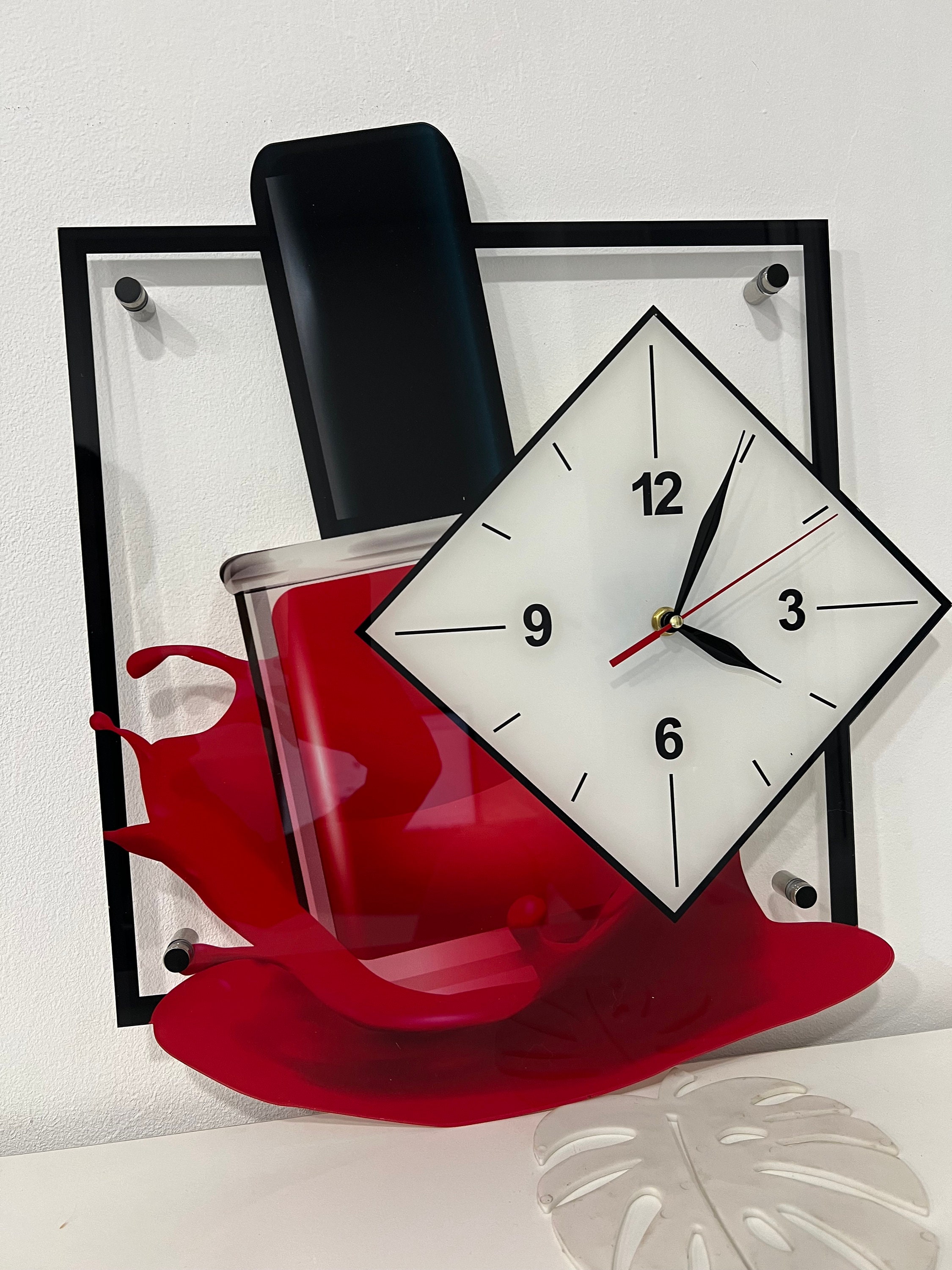 Nail Salon Wall Clock, Aesthetic Wall Decor, Unique Clock for Beauty ...