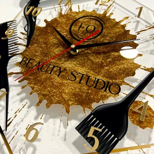 Beauty Salon Wall Clock, Unique Clock for Wall Gift, Beauty Room ...
