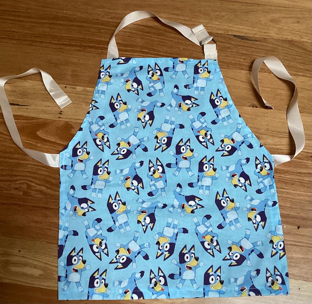 Bluey All Over Girls Apron - Etsy Australia