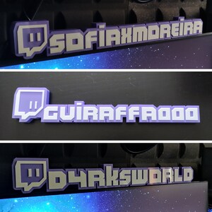 Custom TWITCH TAG Plaque for Your Stream Setup - Etsy