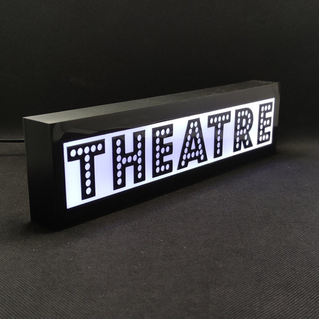 THEATRE Neon Led Lightbox RGB Lamp Movie Theatre Light Pc Setup Home ...