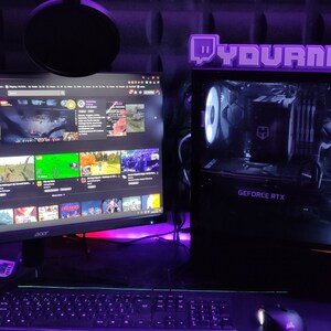 Custom TWITCH TAG Plaque for Your Stream Setup - Etsy