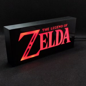 The Legend of ZELDA Led Lightbox RGB Sign Desk Lamp Gaming Lamp Table ...