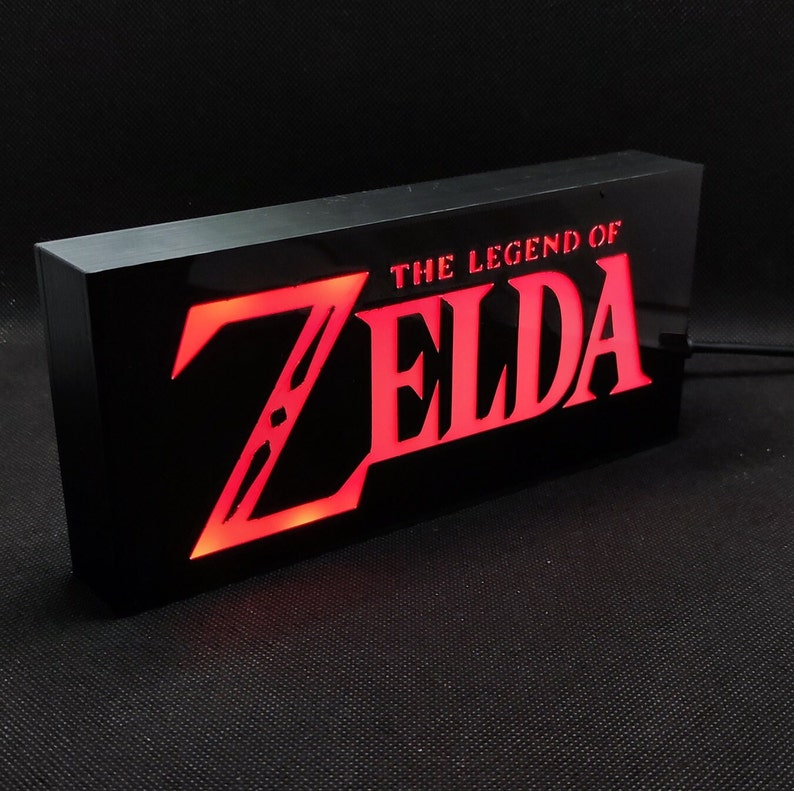 The Legend of ZELDA Led Lightbox RGB Sign Desk Lamp Gaming - Etsy