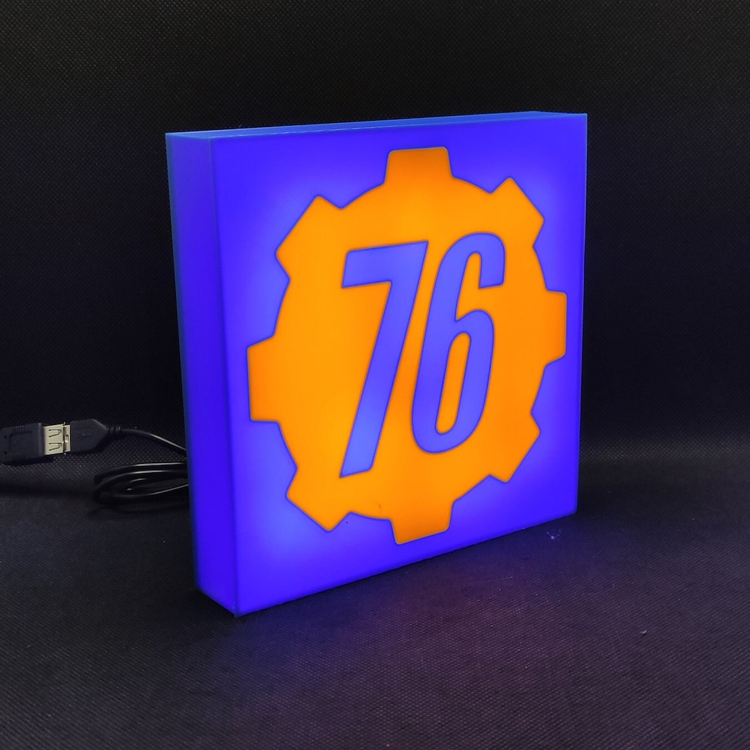 Fallout VAULT Led Lightbox Wall Sign - Etsy