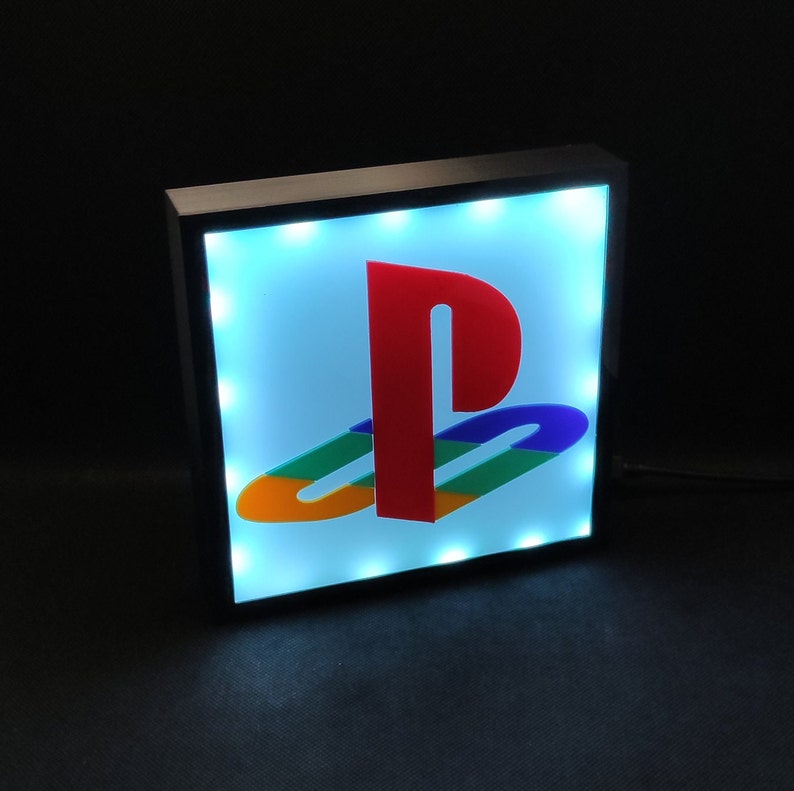 PLAYSTATION Neon Led Lightbox RGB Gamer Lamp Twitch Streamer - Etsy ...
