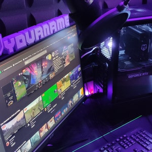 Custom TWITCH TAG Plaque for Your Stream Setup - Etsy