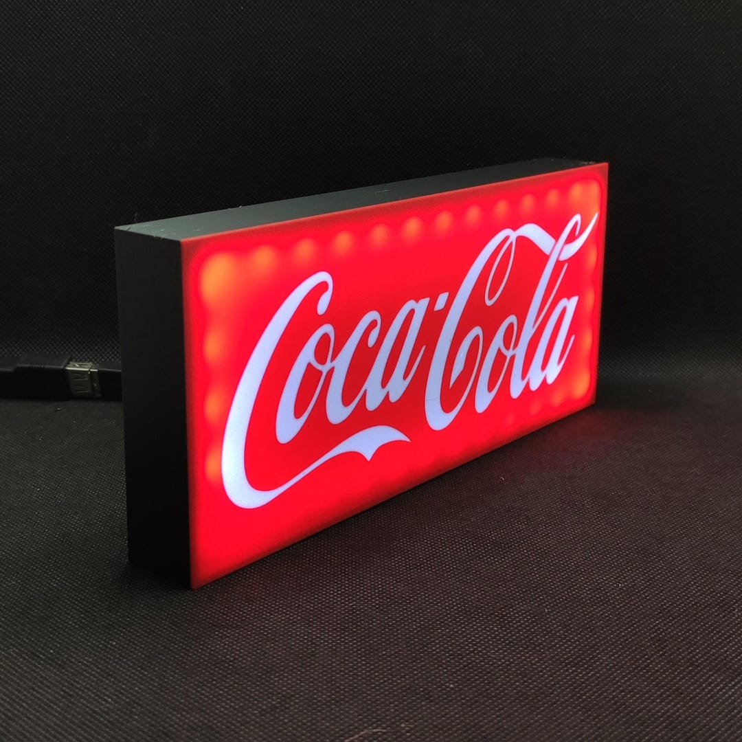 Coca-cola LED Lightbox Sign - Etsy