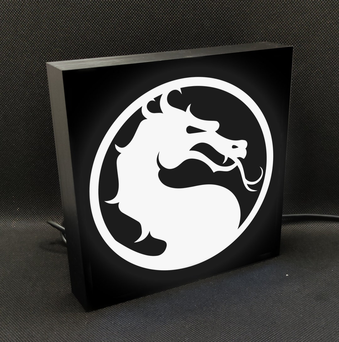 Mortal Kombat Led Lightbox Sign Twitch Streamer Light Setup Pc Setup ...