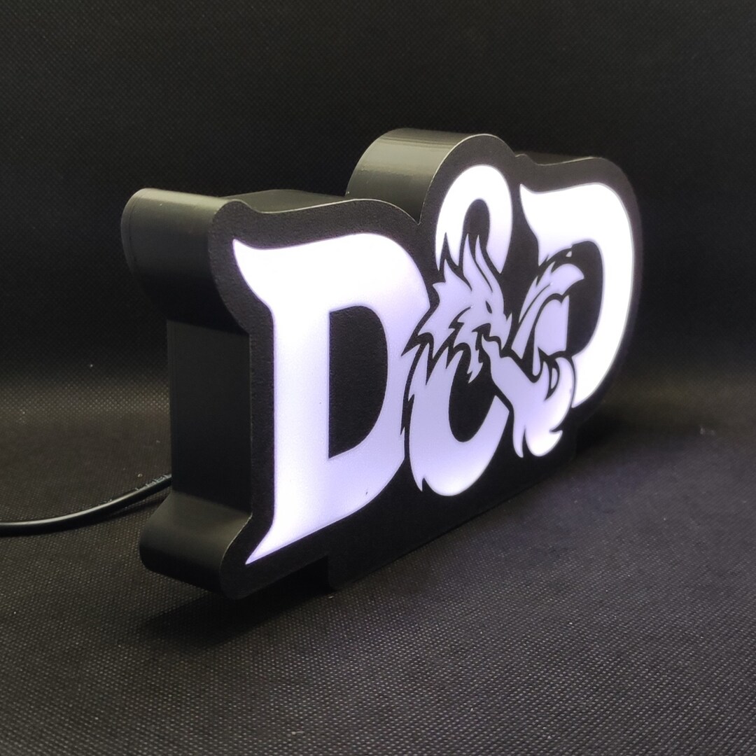 Dungeons & Dragons Led Lightbox Sign - Etsy