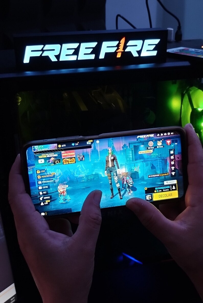 FREE FIRE Led Lightbox Sign - Etsy