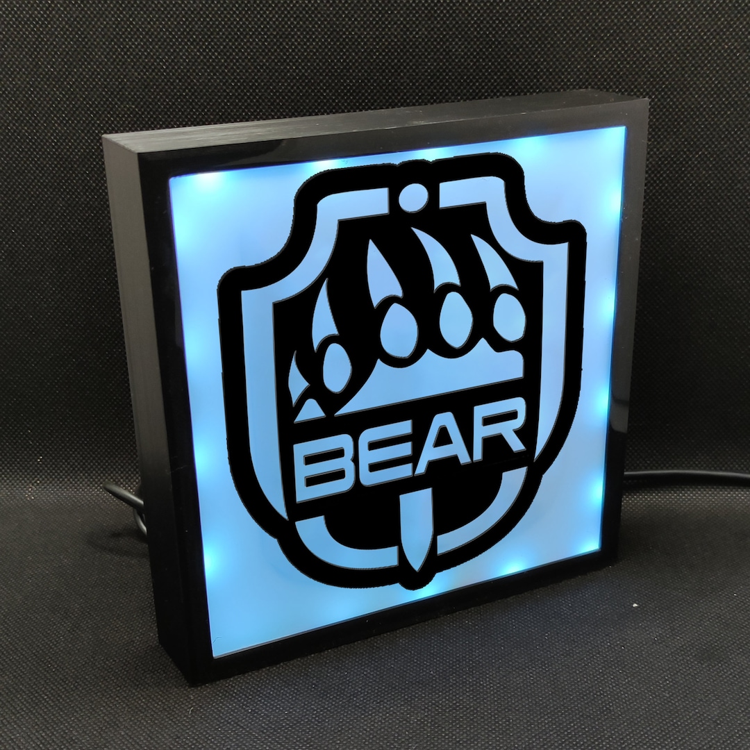 BEAR Escape From Tarkov Led Lightbox RGB Lamp Gaming Desk Lamp Night ...