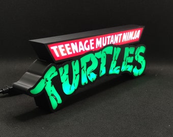 Teenage Mutant Ninja Turtles 3D Shelf Sign / Fridge Magnet Retro 80s ...